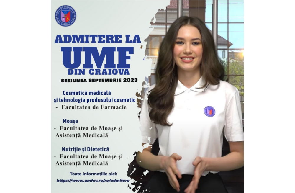 Noi programe de studii la UMF Craiova din această toamnă - Medical Market