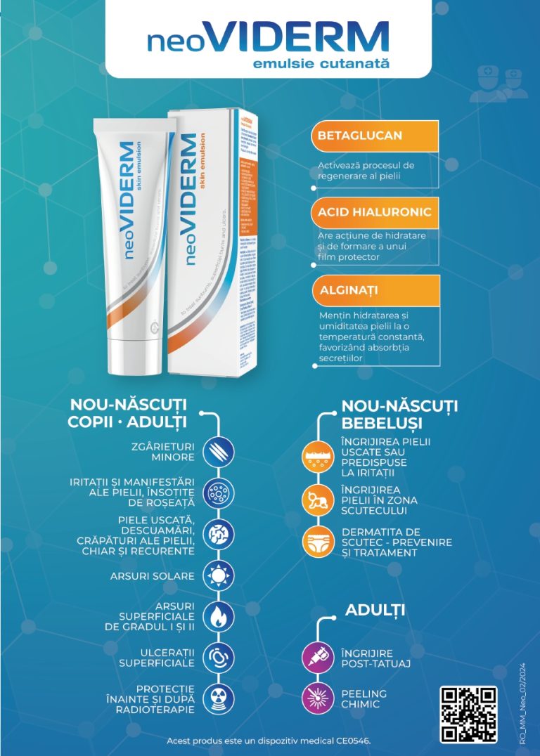 Povestea Neoviderm emulsie cutanată și cele 10 indicații ale sale ...